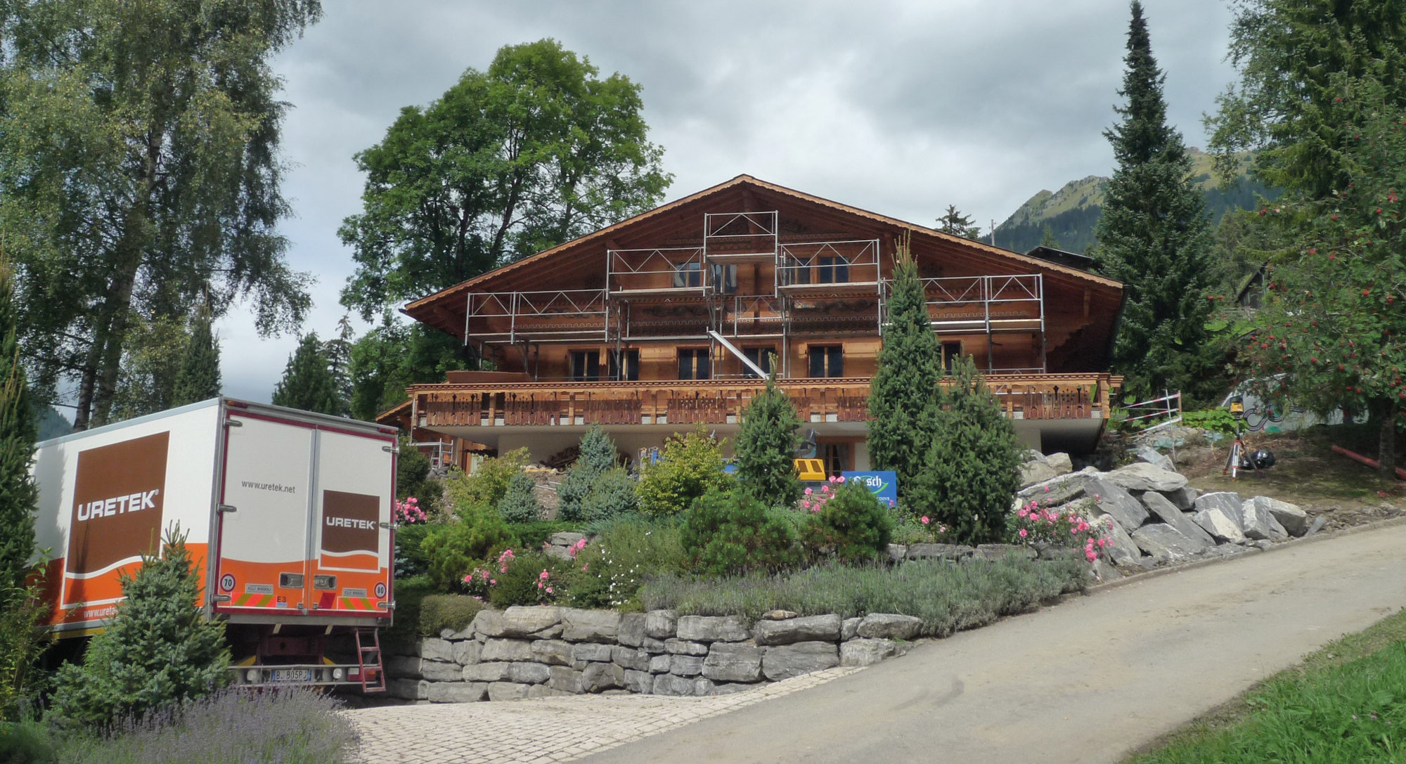 Anhebung von Gebäuden bei abgesacktem Fundament